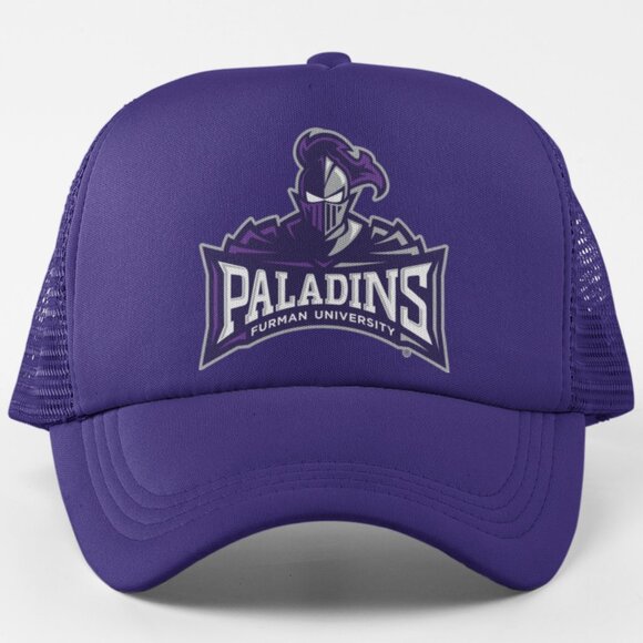 Accessories | New Furman Paladins Foam Trucker Mesh Snapback Hat Purple ...